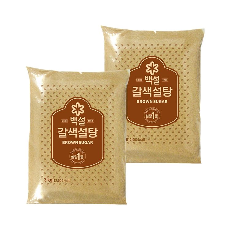 백설 갈색설탕 3kg X2개 홈플러스 택배배송