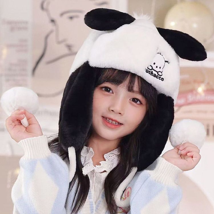 산리오 어린이 벨보아 모자 포차코 1p 겨울 털모자 홈플러스 택배배송