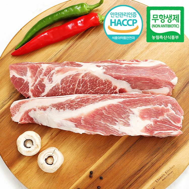 [아우내축산] 무항생제HACCP 1등급 한돈 목살 수육용 500g | 홈플러스 택배배송