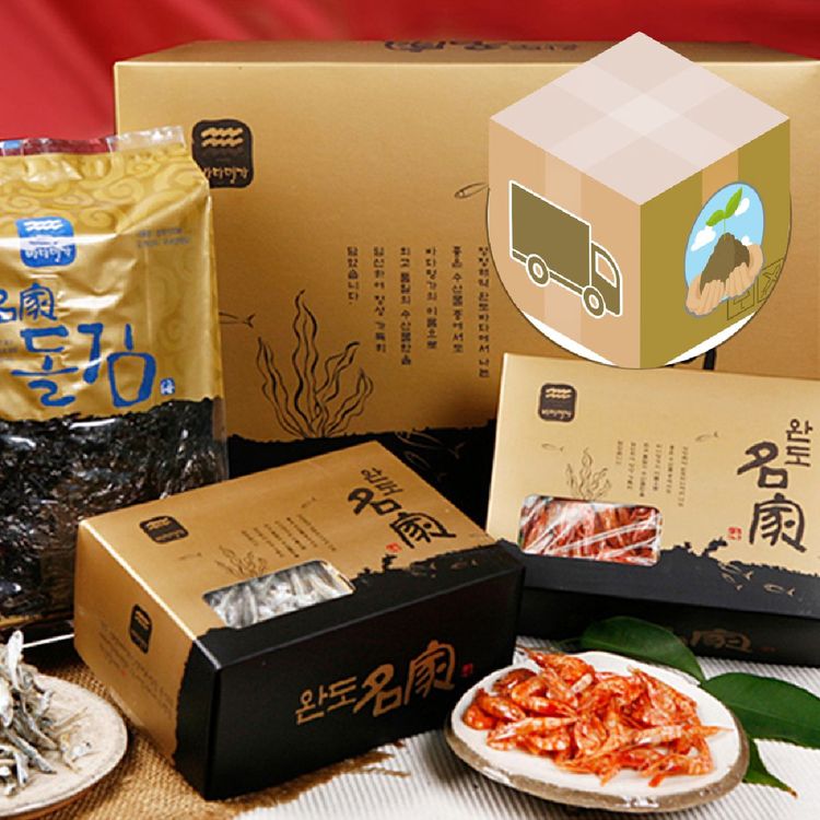 바다명가 국산 돌김 건 새우 조림 멸치 3종 선물 세트 홈플러스 택배배송