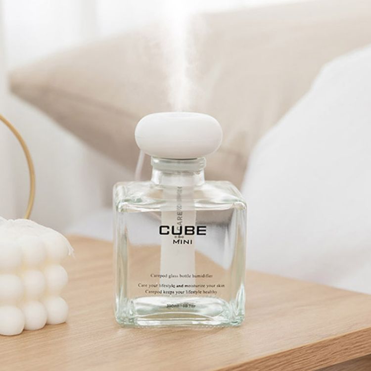 케어팟 미니큐브 가습기 300ml 유리병 통세척 홈플러스 택배배송