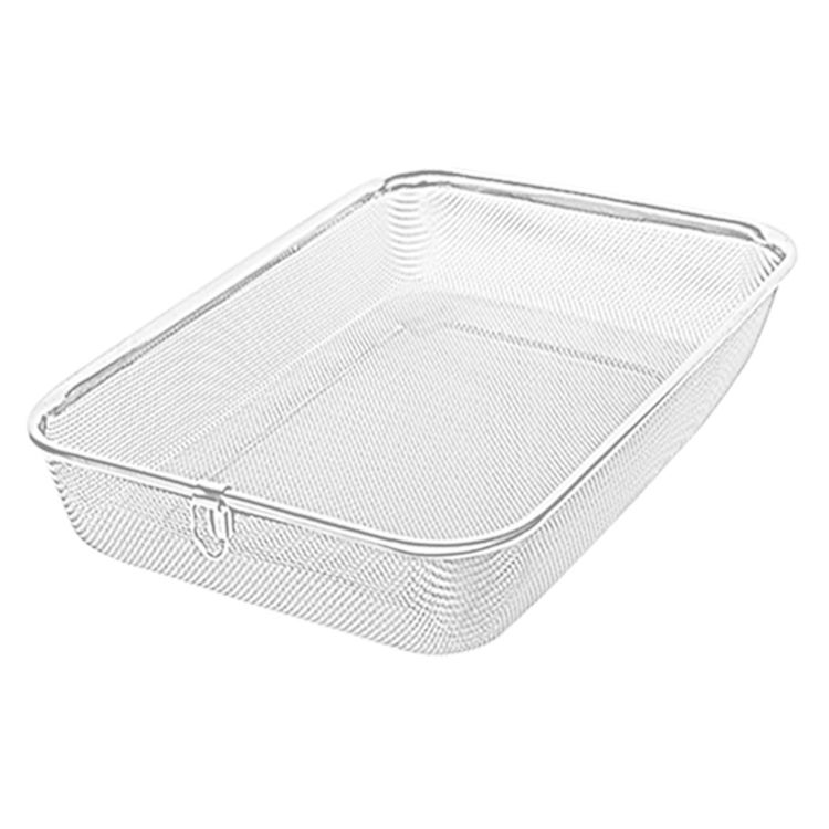 Dm 46국내 스텐 채반 야채 바스켓 사각 바구니 24cm 홈플러스 택배배송