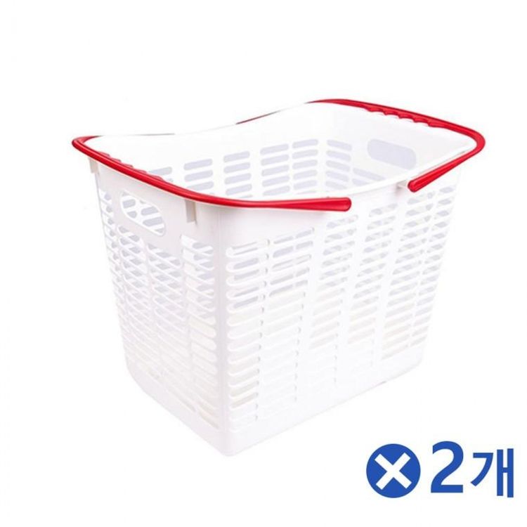 색상랜덤 사각 세탁바구니 소 빨래통 가정용보관함 홈플러스 택배배송
