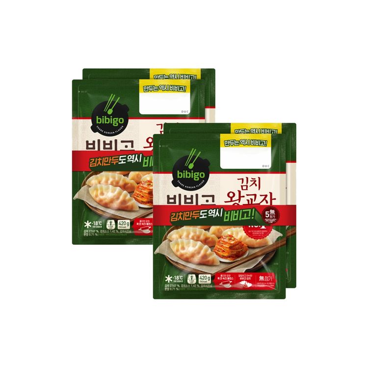 비비고 김치 왕교자 420g 2입 X2개 홈플러스 택배배송