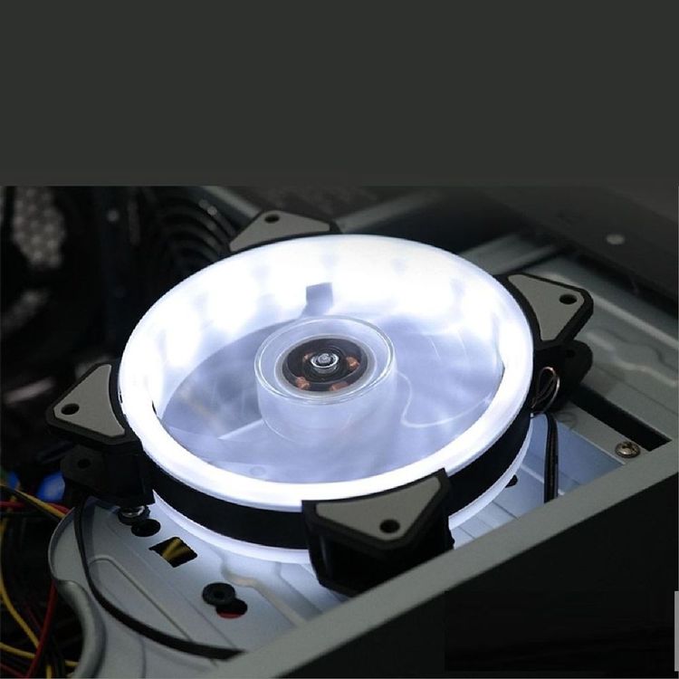 Coms 쿨러 케이스용 120mm 4핀 3핀 정 후면 White 홈플러스 택배배송