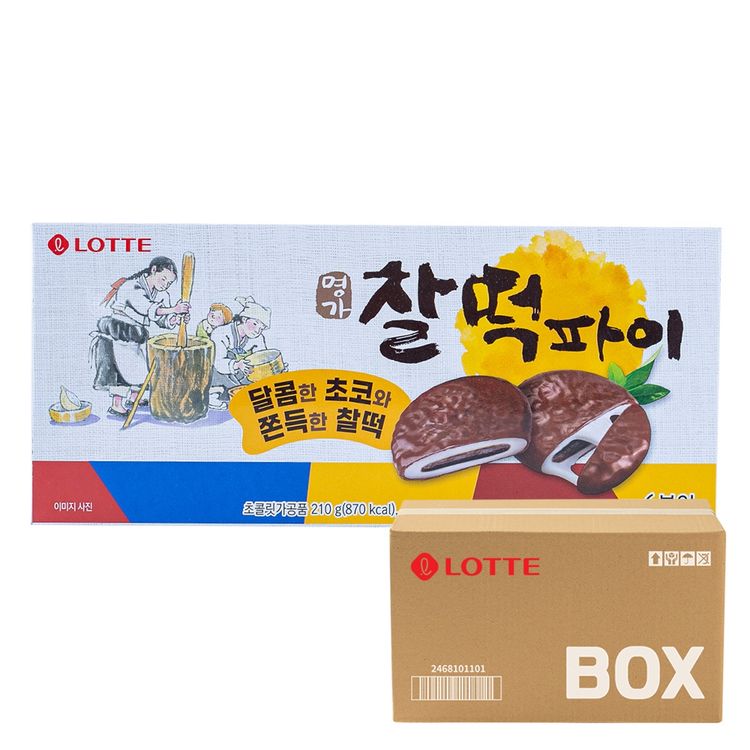 롯데 명가 찰떡파이 210g 12입 홈플러스 택배배송