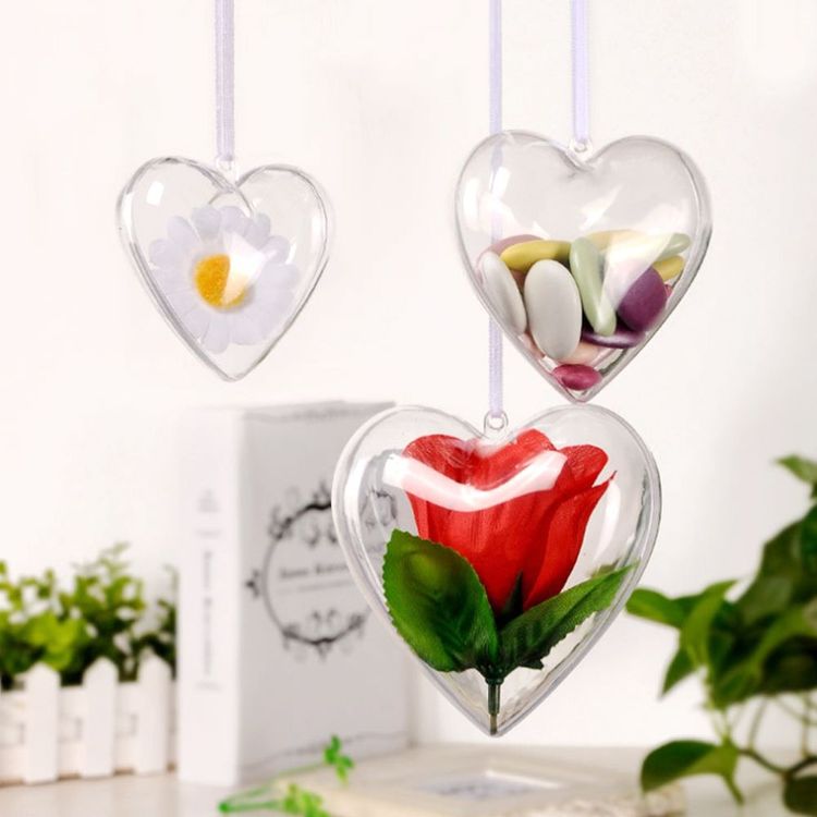 하트 투명공 플라스틱 투명캡슐 아크릴볼 12cm 1p 홈플러스 택배배송