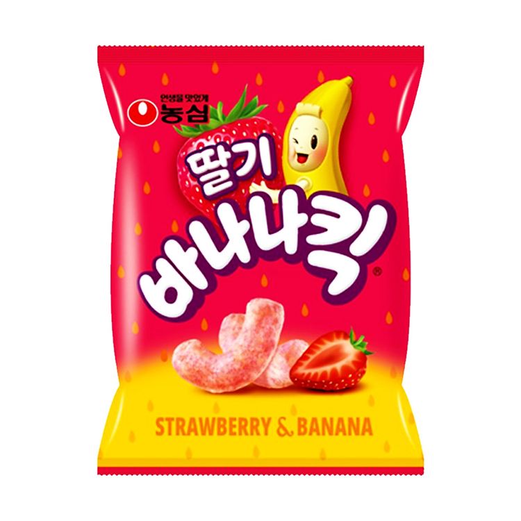 과자천국 영양간식 농심 딸기바나나킥 60g 홈플러스 택배배송