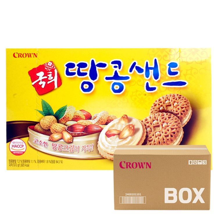 크라운 국희 땅콩샌드 372g 12입 홈플러스 택배배송