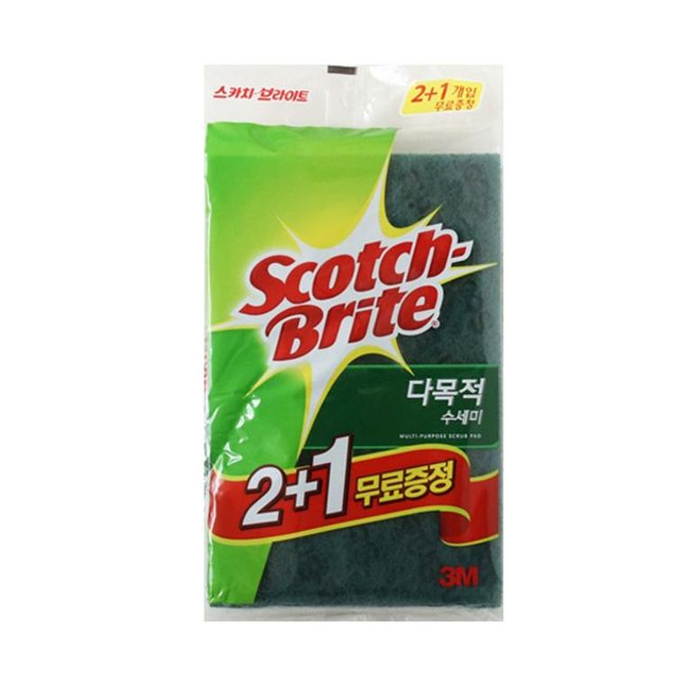 3m 다목적 녹색 수세미 3매 1p 부엌 주방 설거지 홈플러스 판매자택배