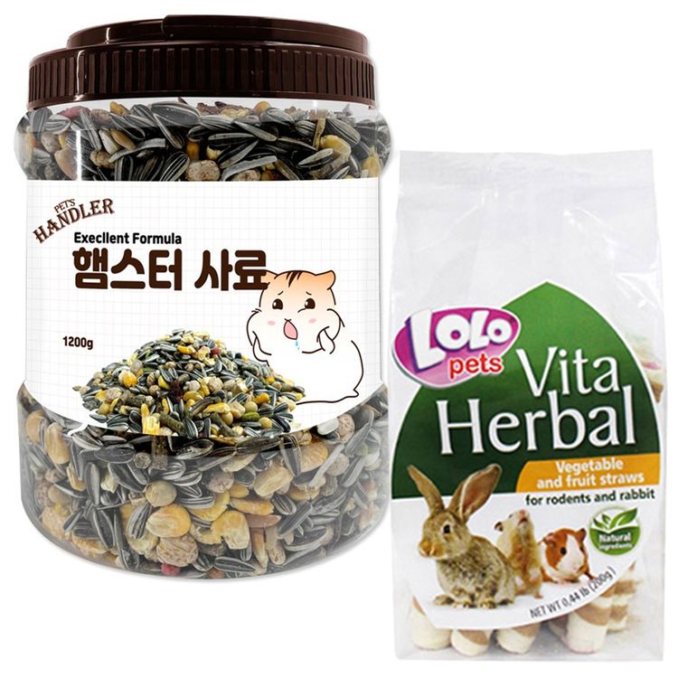 펫츠핸들러 엑설런트 포뮬러 햄스터사료 12kg로로펫 스트로우 200g 홈플러스 택배배송
