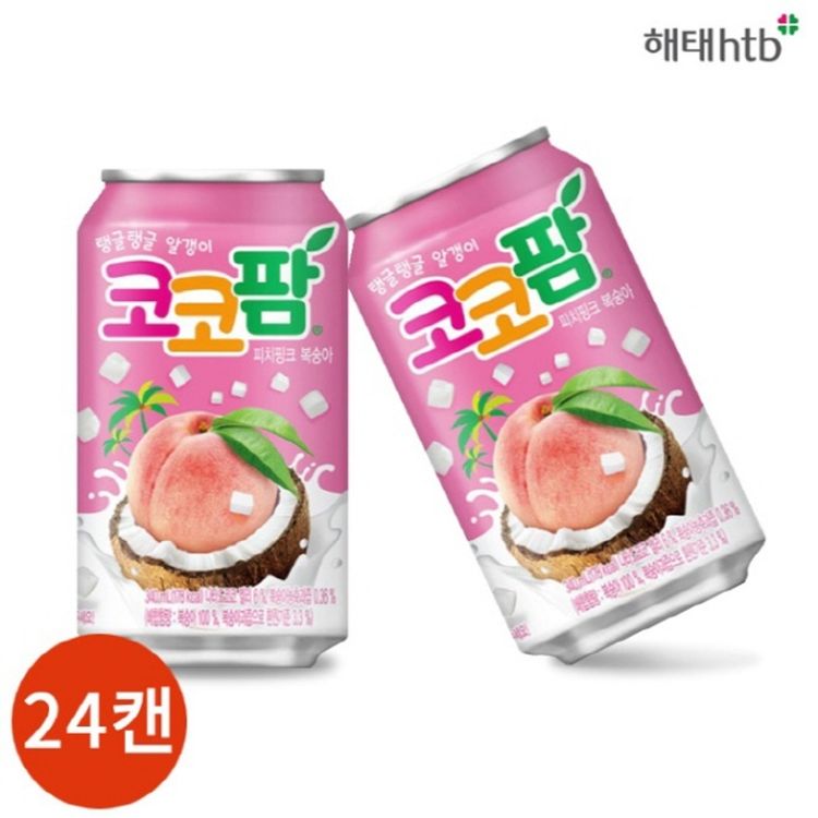 1702480 코코팜 피치핑크 340mlx24캔 홈플러스 택배배송