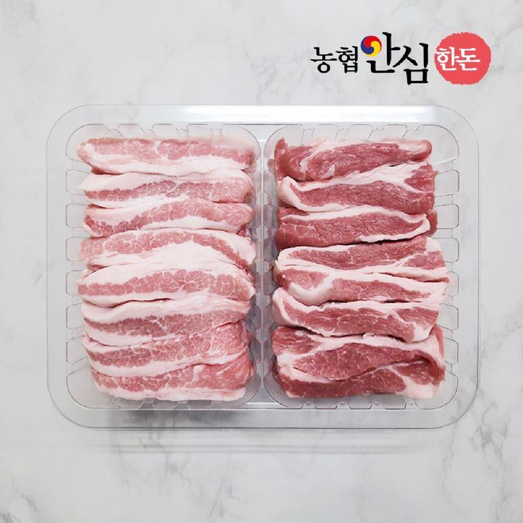 농협안심한돈 냉장 반반팩 항정살가브리살구이용 600g 홈플러스 택배배송