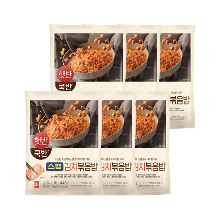 햇반 쿡반 스팸김치볶음밥 440g X6개 홈플러스 택배배송