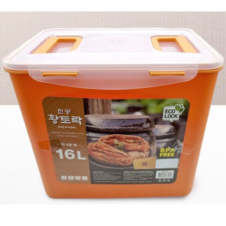 황토락 김치통 김장 밀폐 용기 진공 반찬통 16리터 홈플러스 택배배송