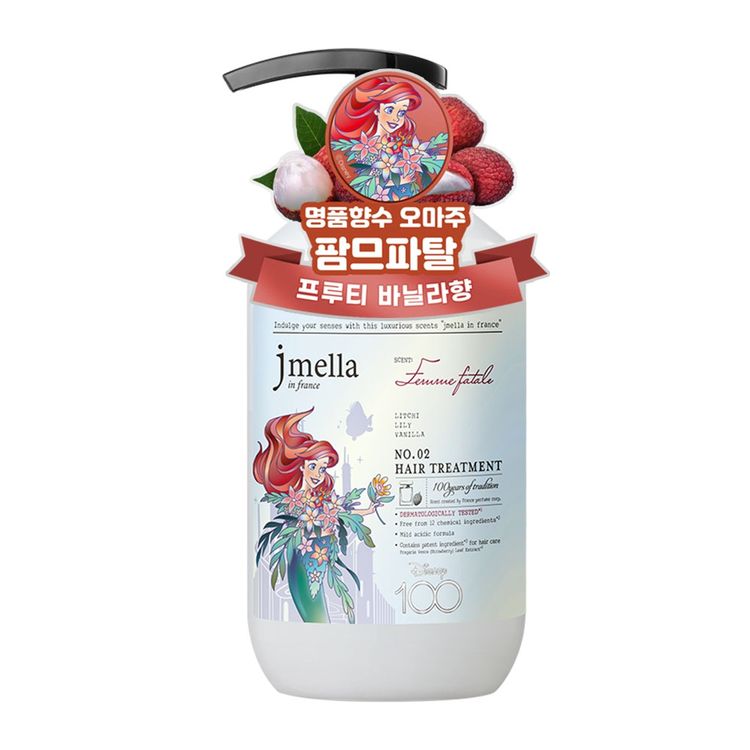 디즈니 100주년 한정판 제이멜라 팜므파탈 헤어 퍼퓸 트리트먼트 500ml 홈플러스 택배배송