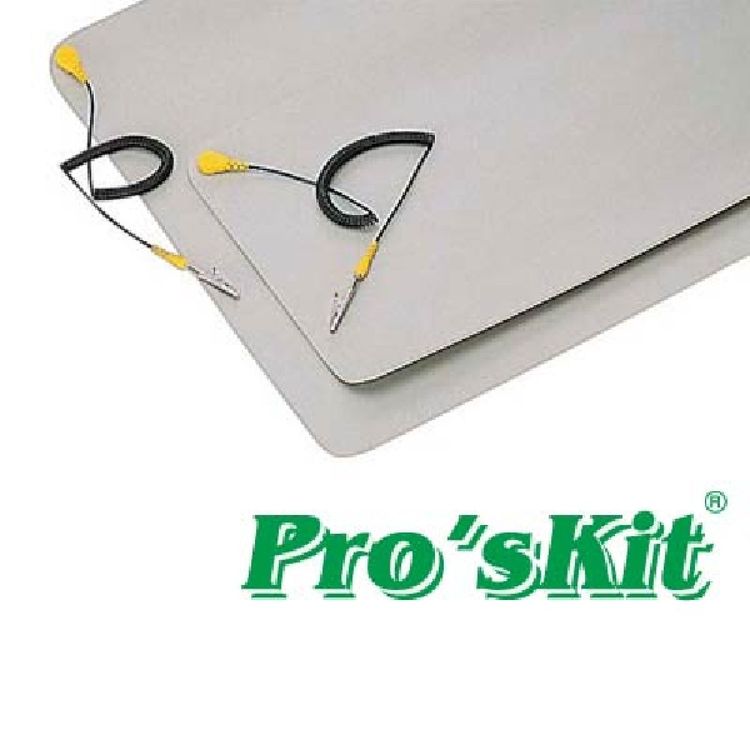 Prokit 작업용 매트 정전기 방지 50x60cm 그라운드 와이어 접지코드 케이블 절 홈플러스 택배배송