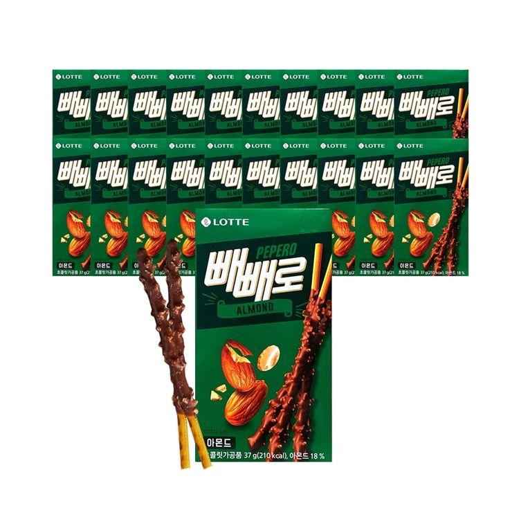 더반 롯데제과 롯데아몬드빼빼로37g X 20곽 홈플러스 택배배송