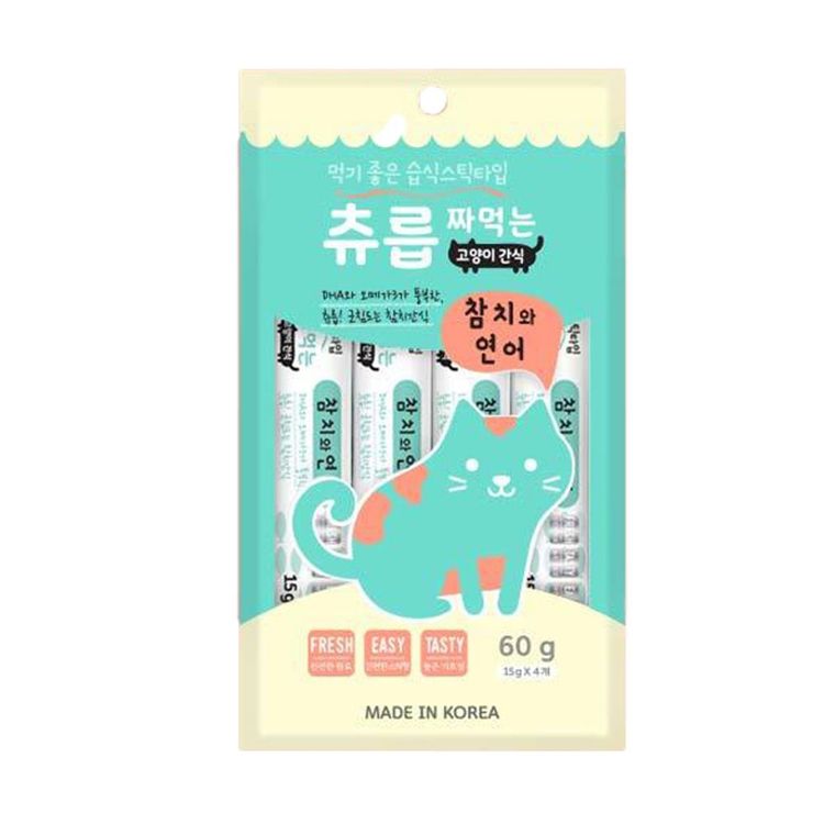 짜먹는고양이간식 츄릅 참치와연어 60g 1p 습식간식 홈플러스 택배배송
