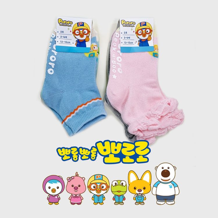 뽀로로 유아동 단목 양말 혼합 3족 홈플러스