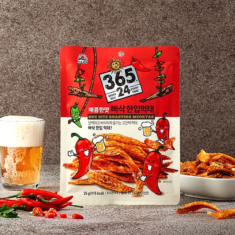 푸른들마켓 해표 빠삭한입먹태매콤한맛25g 홈플러스 택배배송