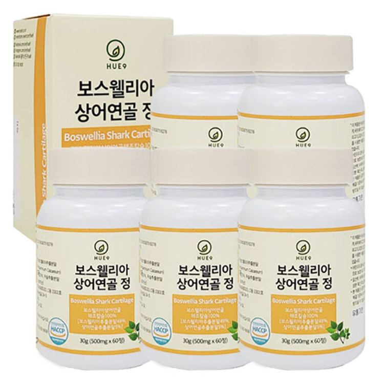 휴나인 보스웰리아 상어연골 콘드로이친 5박스박스당 500mg X 60정 해조칼슘 홈플러스 택배배송