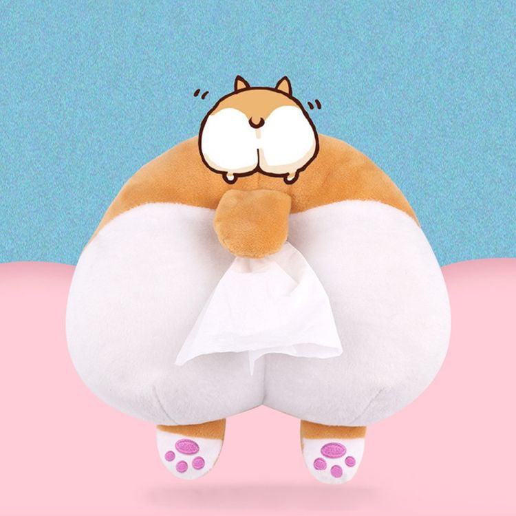 오토크루 닦아주개 차량용 두루마리 휴지 각티슈 케이스 웰시코기 홈플러스 택배배송