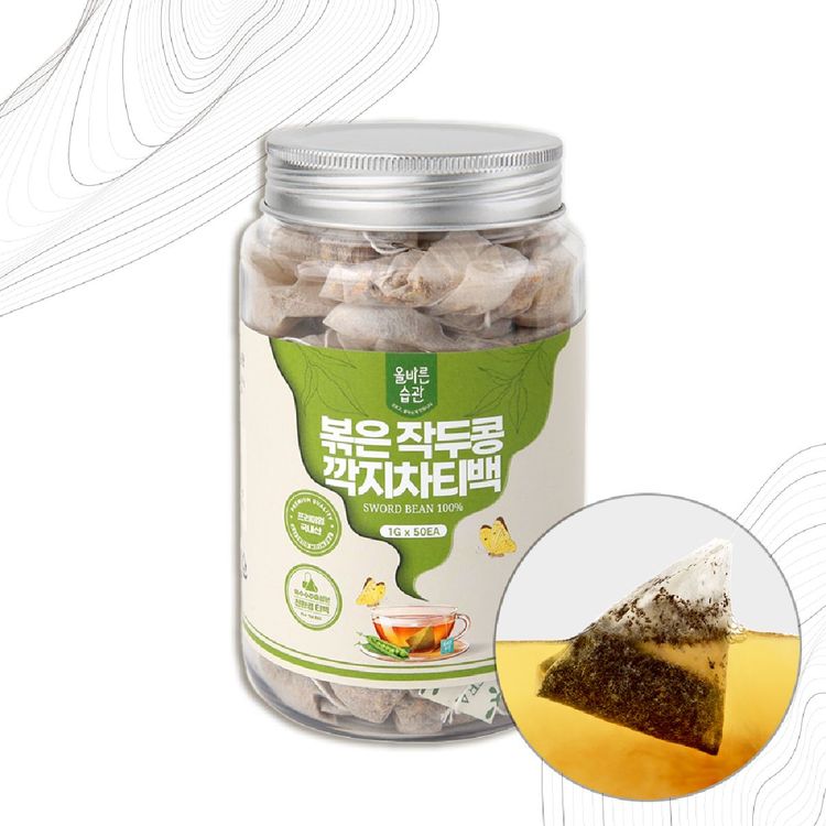 올바른 국산 로스팅 볶은 작두콩깍지차 50티백 홈플러스 택배배송