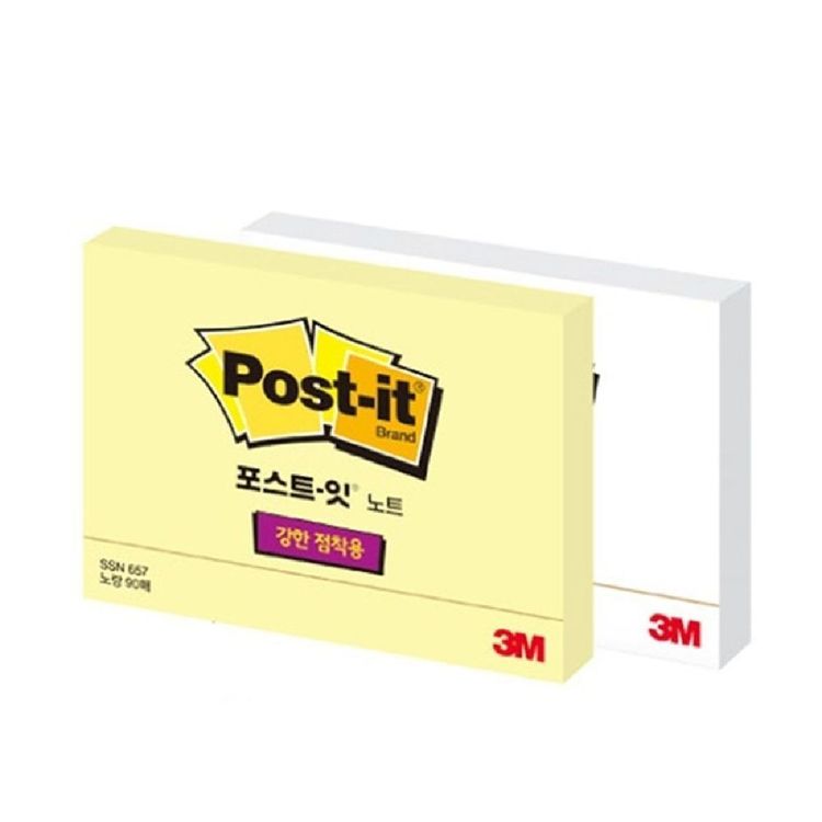 3m 포스트잇 슈퍼스티키 657 Ssn 노랑 102x76 15개 홈플러스 택배배송
