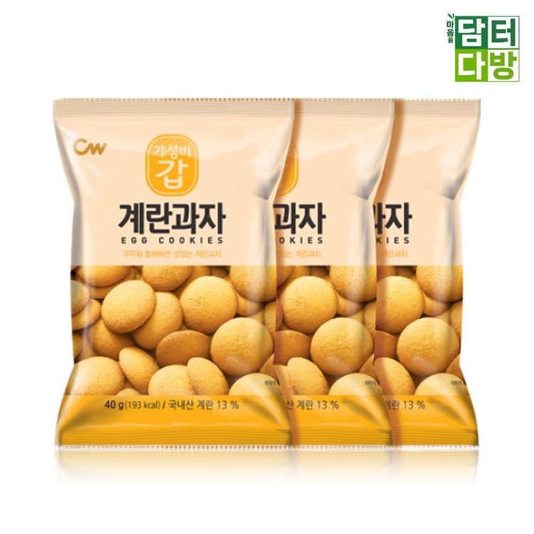 청우식품 계란과자 120g(40g x 3번들) X 6개 | 홈플러스 택배배송
