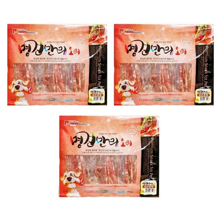 명견만리400g 오리혼합 X3개 강아지간식 홈플러스 택배배송