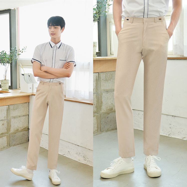 빅사이즈 하복 허리조절 연베이지 바지 남자 Ss~6xl 홈플러스 택배배송