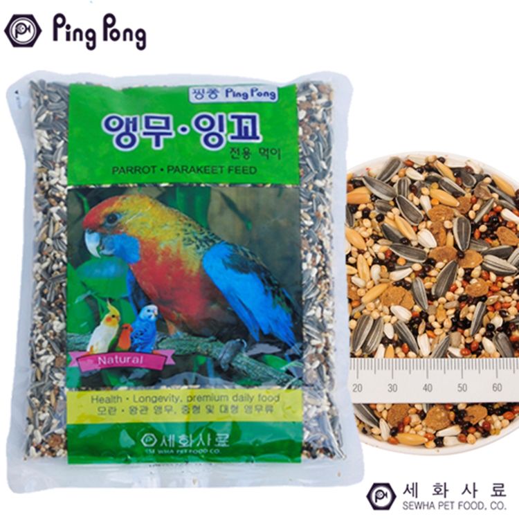 핑퐁 앵무잉꼬 500g 앵무새 잉꼬새 전용 사료 홈플러스 택배배송