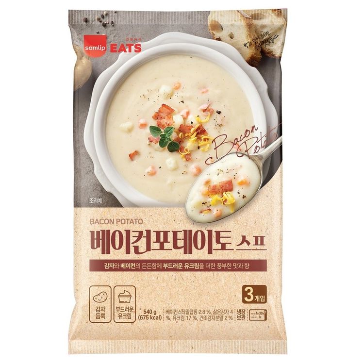 삼립 베이컨 포테이토 스프 540G (180G*3개입) | 홈플러스