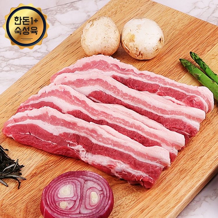 냉장 한돈1 국내산 숙성 돼지고기 생 삼겹살 500g 홈플러스 택배배송