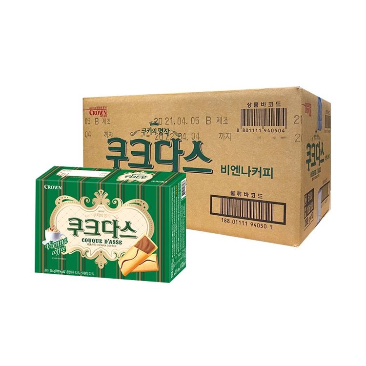 시선 크라운제과 쿠크다스 비엔나커피 288g X 10개입1박스 홈플러스 택배배송