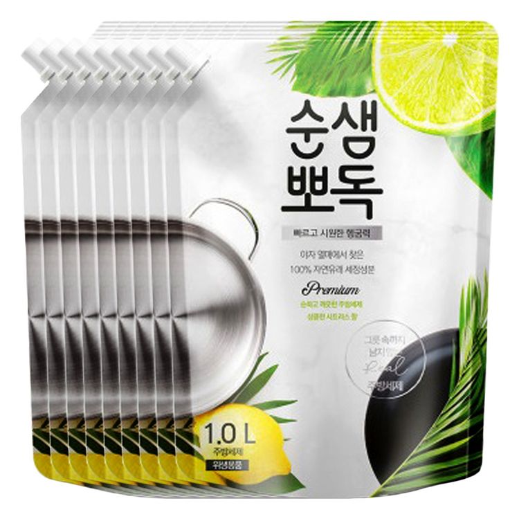 순샘 뽀독 주방세제 시트러스향 리필 10l X 9개1박스 홈플러스 택배배송