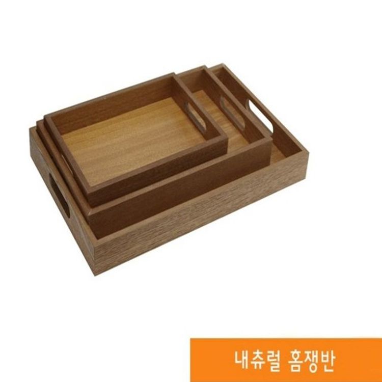 내츄럴 쟁반 트레이 나무 우드 원목 홈 1호 홈플러스 택배배송