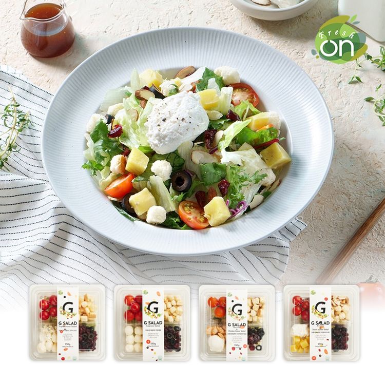 프레시온 G샐러드 치즈만 4종 용량 Up 250g 4팩 홈플러스 택배배송