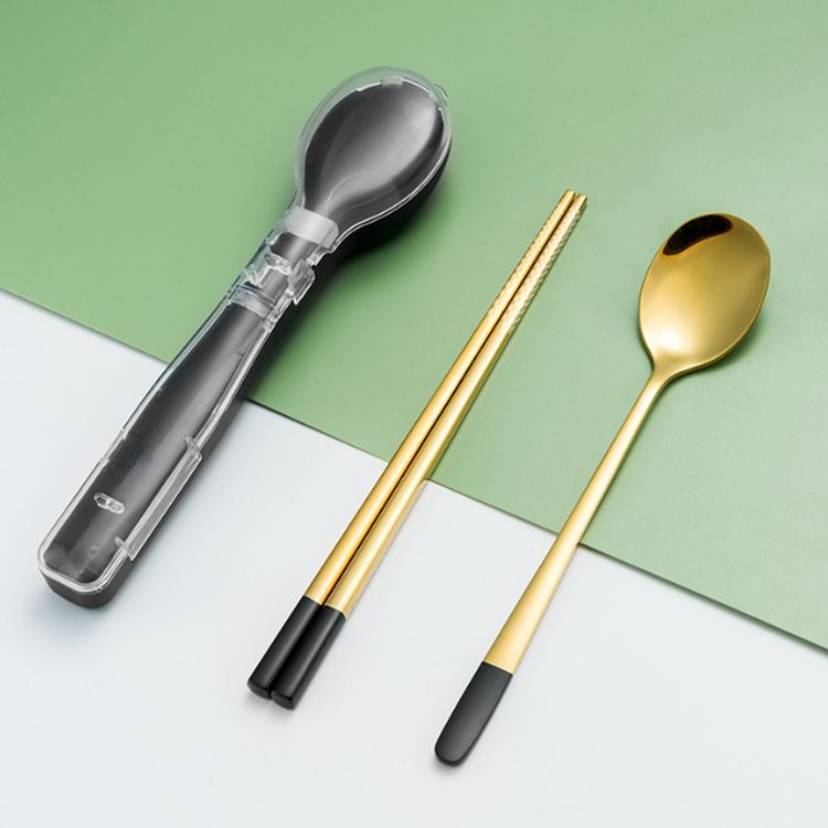 조이키친 휴대용 골드 수저세트블랙 스텐수저세트 홈플러스 택배배송