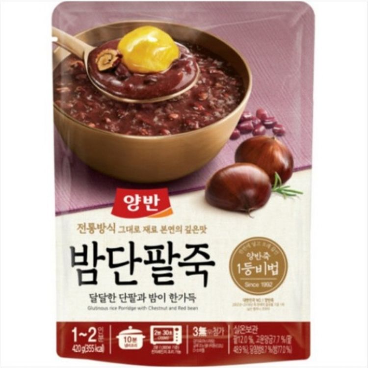 동원 양반 밤단팥죽 파우치 420g 20개 홈플러스 택배배송