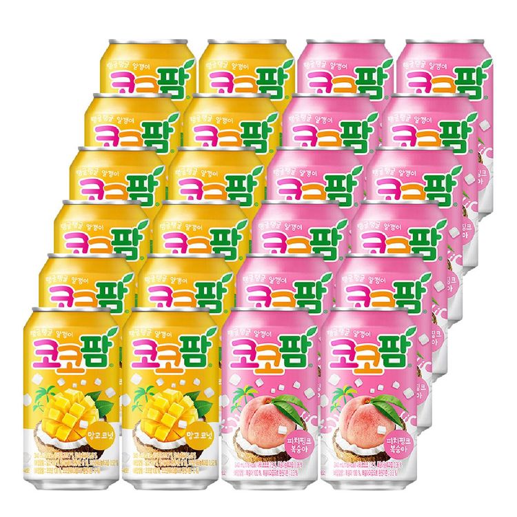 해태 코코팜 340ml 망고 피치핑크 혼합 24개 홈플러스 택배배송