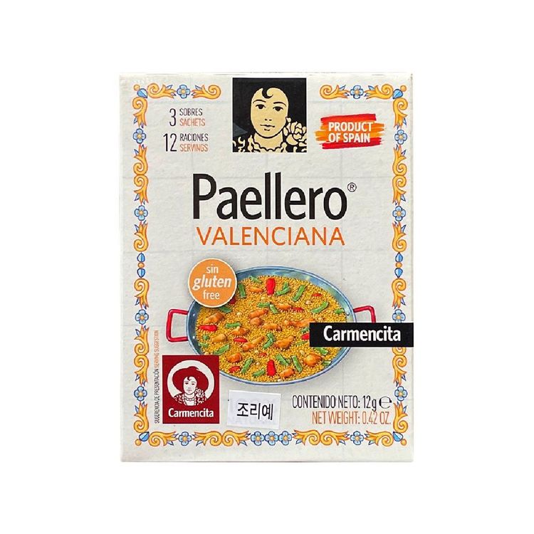 카르멘시타 발렌시아 빠에야시즈닝 12g 시즈닝 요리용시즈닝 조리용시즈닝 요리조미료 빠에야시 홈플러스 택배배송