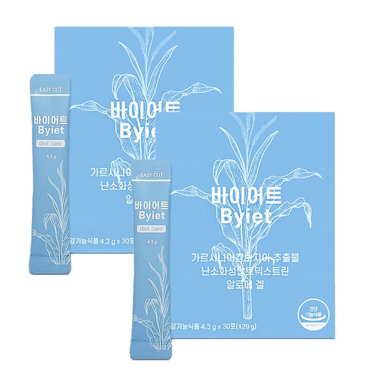 바이어트 2박스 가르시니아 체지방감소 칼로리컷팅 식이섬유 변비 알로에겔 다이어트 보조제 홈플러스 택배배송