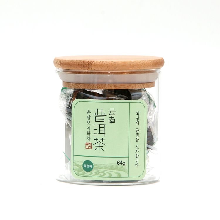 운남보이차 보이꽃차 금은화 유리병s 64g 홈플러스 택배배송