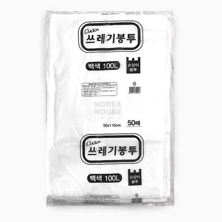 코리아하우스 쓰레기 봉투 백색 50매 100l 홈플러스 택배배송