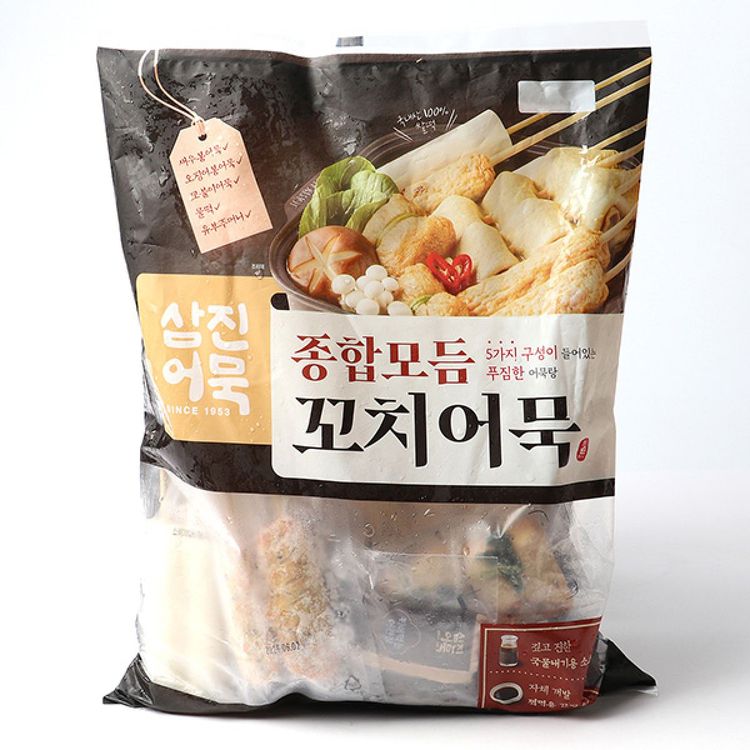 삼진 종합모듬 꼬치어묵 5종 1300g 물떡 유부주머니 홈플러스 택배배송