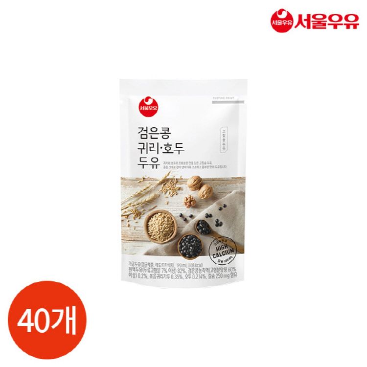 검은콩 귀리 호두 두유 190mlx40개 홈플러스 택배배송