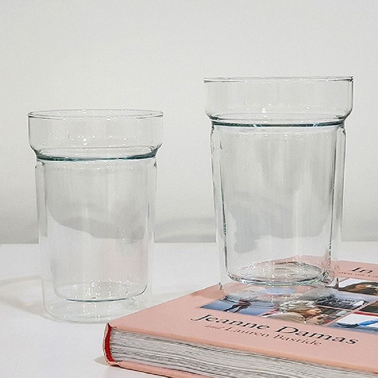 시맥스 내열 유리 이중 잔 300ml 2p 물컵 투명유리컵 홈플러스 판매자택배