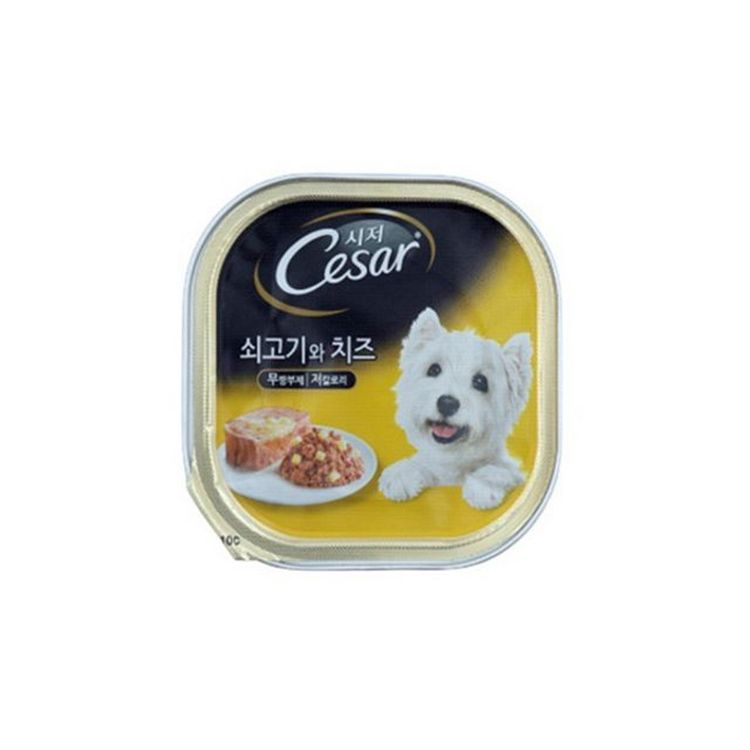 한국마즈 시저 강아지 간식사료 쇠고기와치즈 100g 홈플러스 택배배송